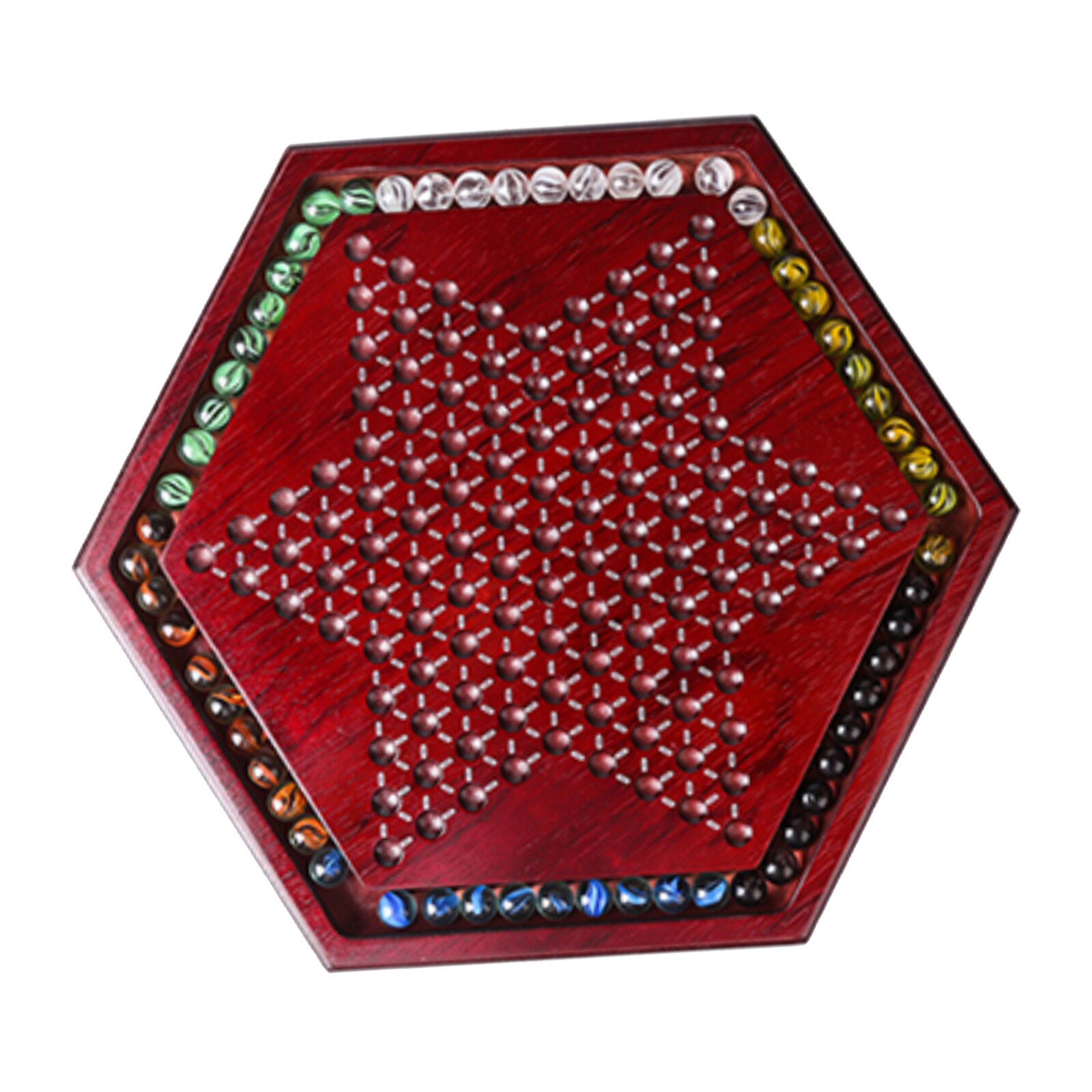 Board Game Chinese Checkers Fine Glass Marbles Par... – Grandado