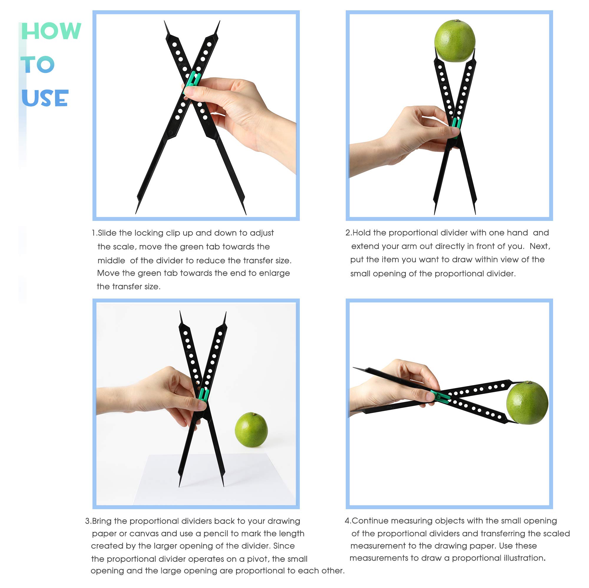 10 Inches Proportional Scale Divider Ruler Drawing... – Grandado