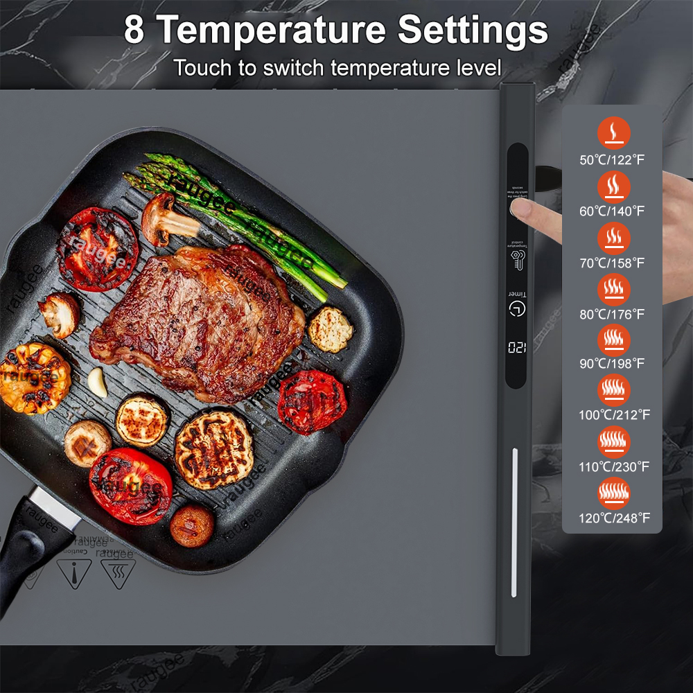 Electric Warming Tray Food Warmer Mat Foldable Tab... – Grandado