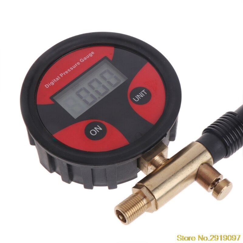 OOTDTY ciśnienie powietrza w oponach miernik 0-200PSI cyfrowy manometr ... OOTDTY ciśnienie powietrza w oponach miernik 0-200PSI cyfrowy manometr ...