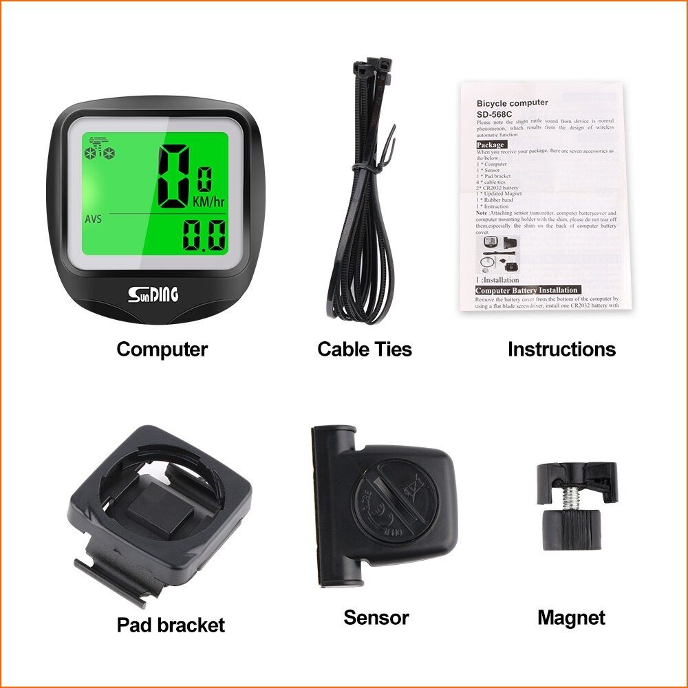 Sunding Fahrrad Computer Fahrrad Tacho Wireless Cy... – Vicedeal