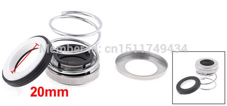 20mm Inner Dia Rubber Bellows Sliver Tone Coil Spr... – Grandado