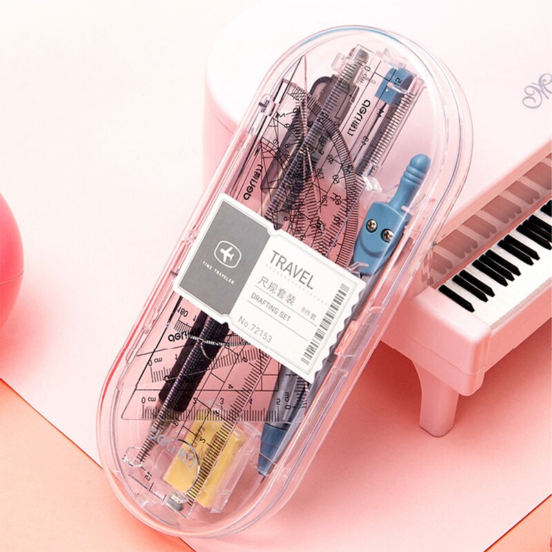 Deli Compasses Ruler Set stainless steel Compass m... – Grandado