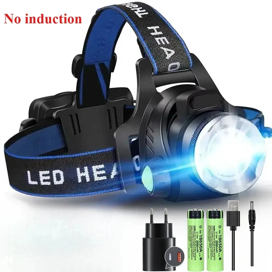 Powerful LED Headlamp 18650 DC/USB Rechargeable He... – Grandado