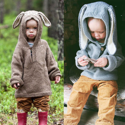 Infant Baby Girl Boy Clothes Long Sleeve Hooded Kn... – Grandado
