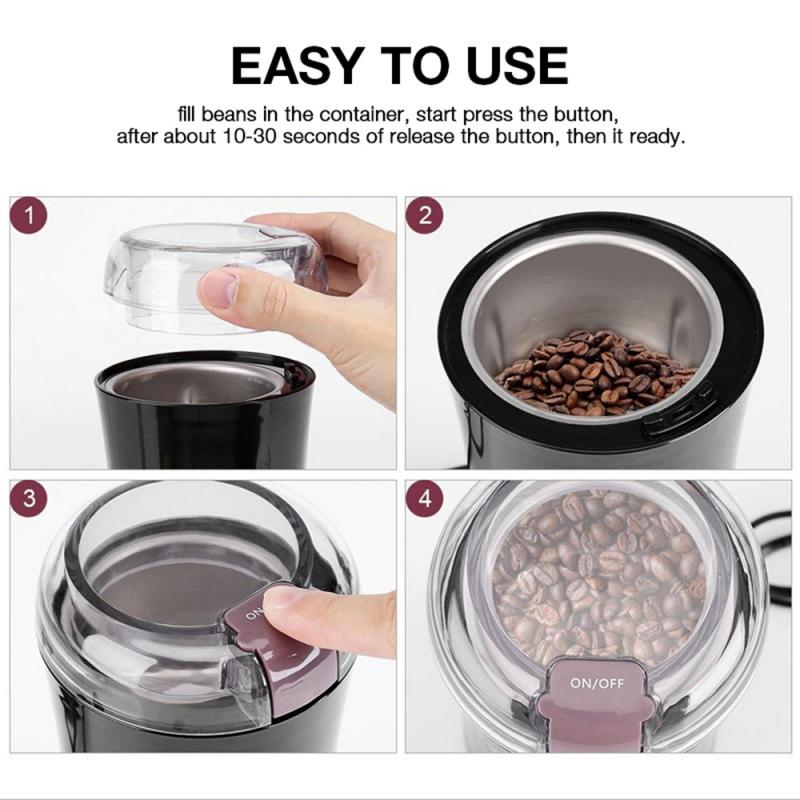 400W Electric Coffee Grinder Beans Spices Nuts Gri... – Grandado