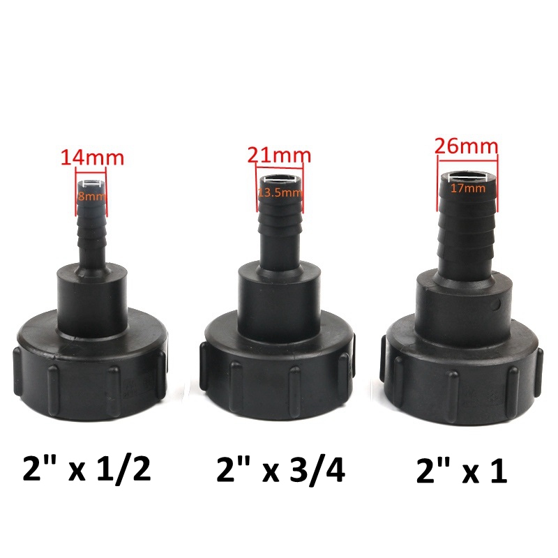 1/2" 3/4" 1" 2 inch Thread IBC Tank Adapter Tap Co... – Vicedeal