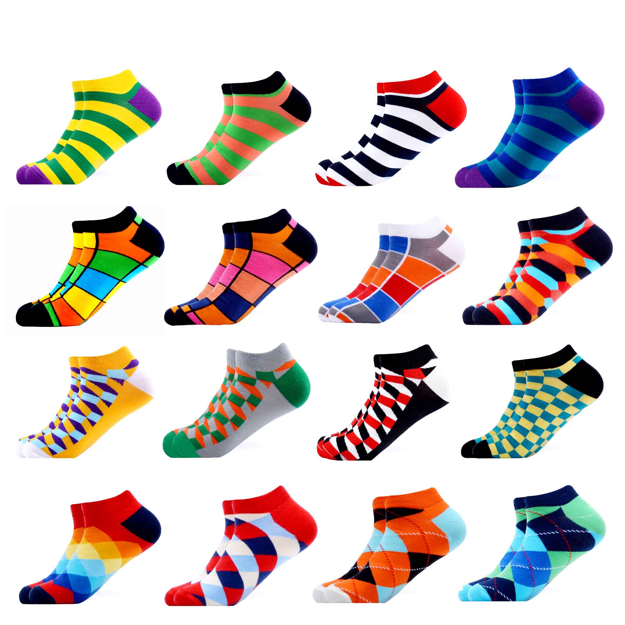SANZETTI Men's Colorful Happy Funny Socks Brand Co... – Grandado