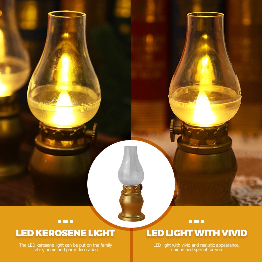 LED Oil Lamp Vintage Style Ramadan Decorative Lamp... – Vicedeal