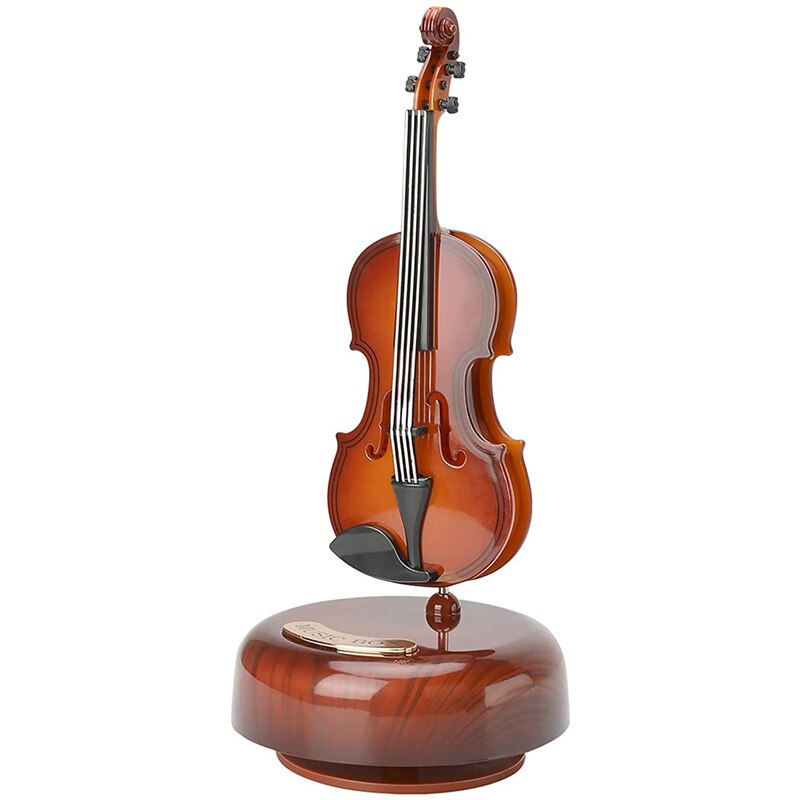 Violin Music Box, Rotating Musical Base, Classical... – Grandado