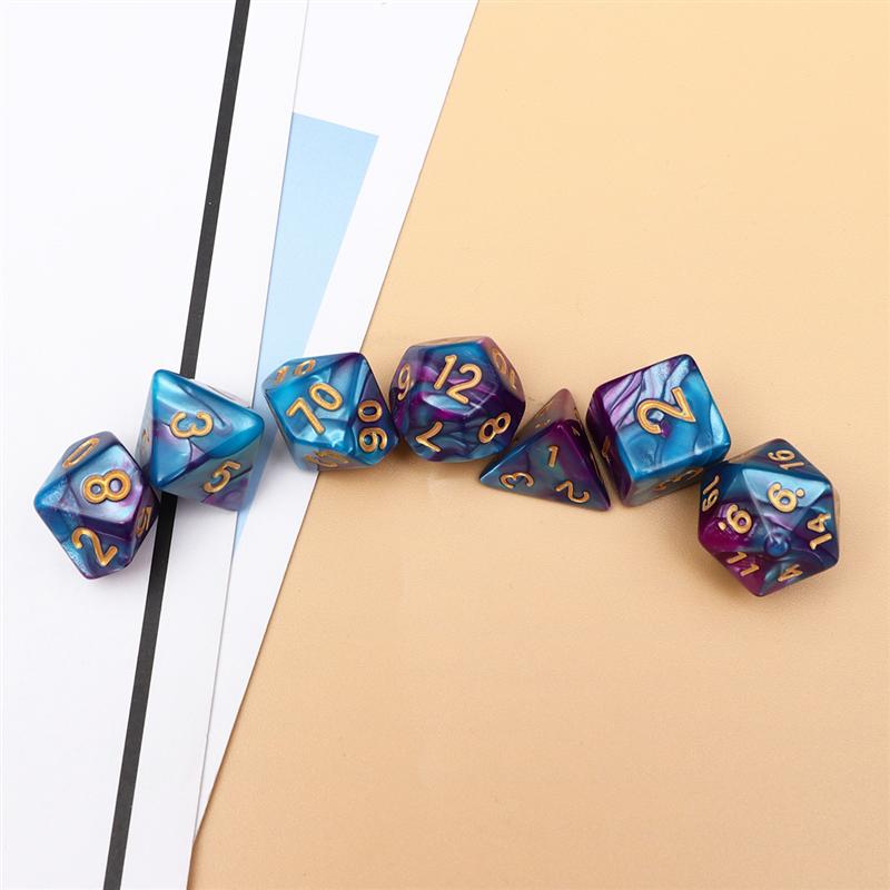 14pcs Chic Dice Kit Polyhedron Dices Set Numbers M... – Grandado