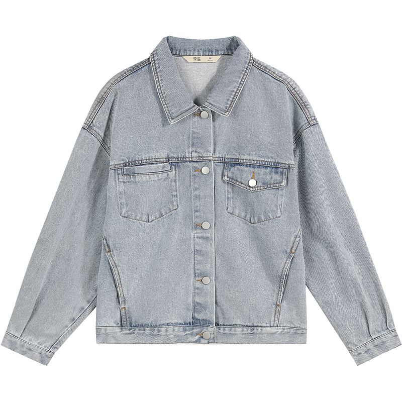 SAM'S TREE Blue Solid Applique Cowboy Oversive Wom... – Vicedeal