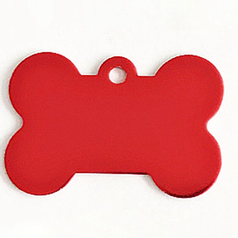 1Pc Aluminum Pet ID Tag Bone Shape Double Sided Cu... – Grandado