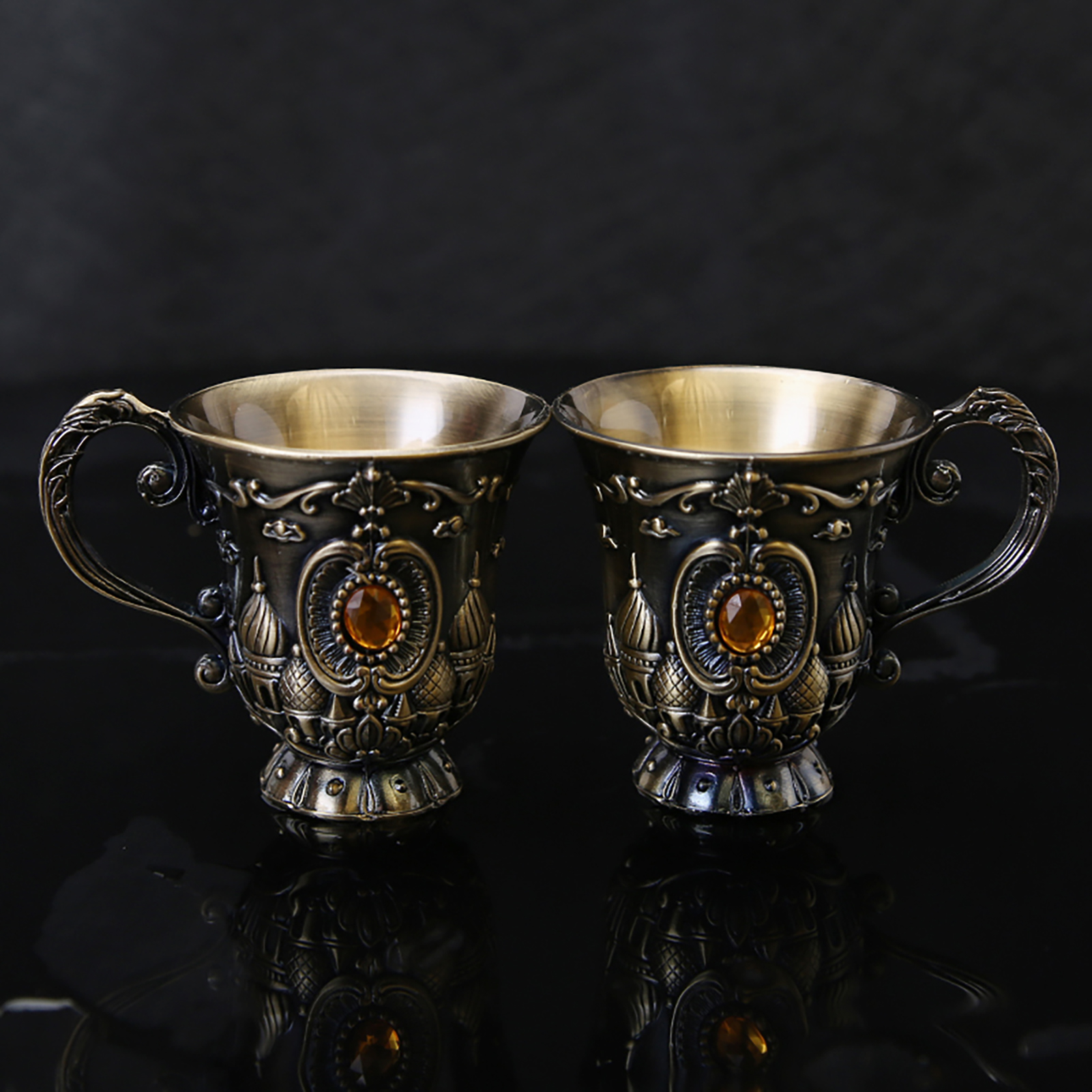 Klassische Metall Wein Tasse HandmadeExquisite Bur... – Grandado