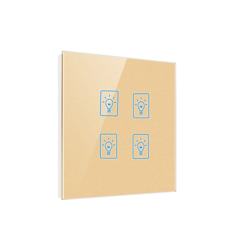 EU UK Standard Smart Home Muur Touch Switch, 4 Gan... – Vicedeal