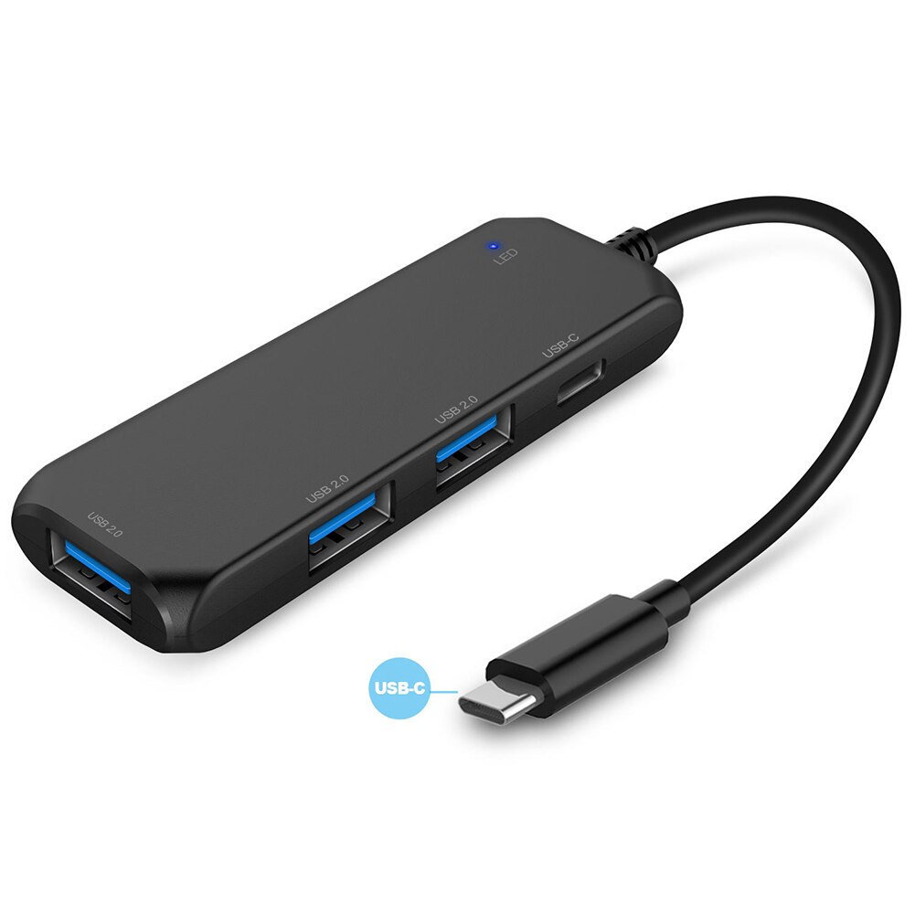 Type-C 2.0 HUB Adapter Met 4 USB Poorten Met Poort... – Vicedeal