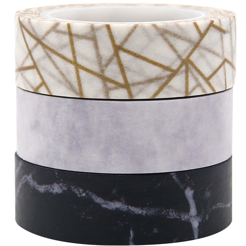 Never Marble Series Masking Tape Set 3 Rolls Washi... – Grandado