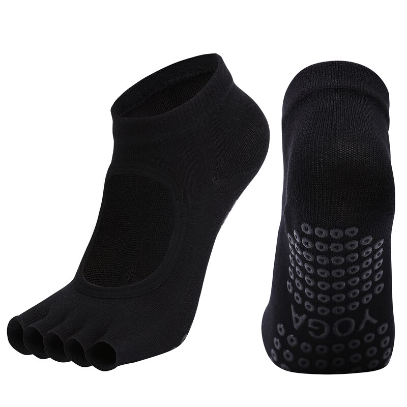 Women Backless Open Five Toe Yoga Socks Ladies Cot... – Grandado