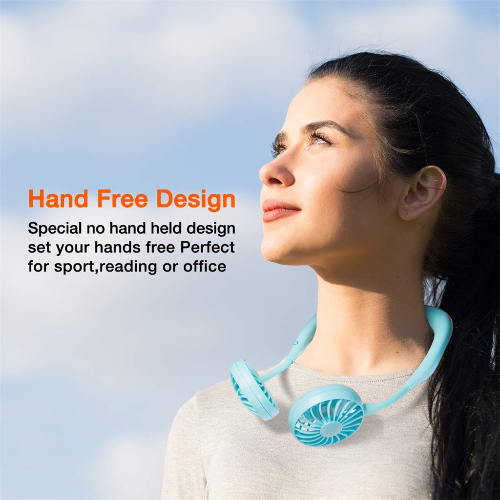 Cool Usb Fans Portable USB Rechargeable Neckband L... – Grandado