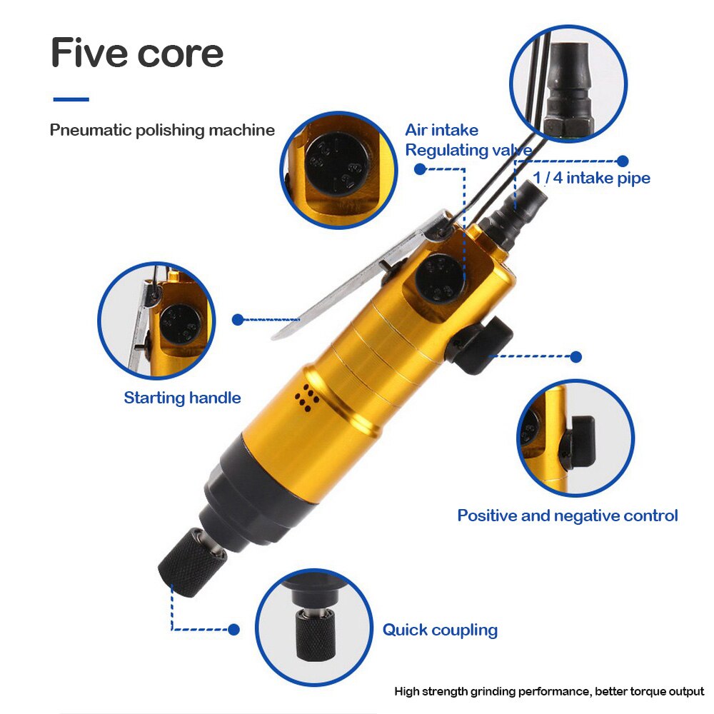 1/4" Pneumatic Air Screwdriver Straight Hand Indus... – Grandado