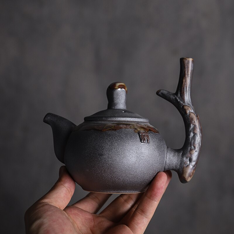 LUWU japanese ceramic teapots tea kettle stump tra... – Vicedeal