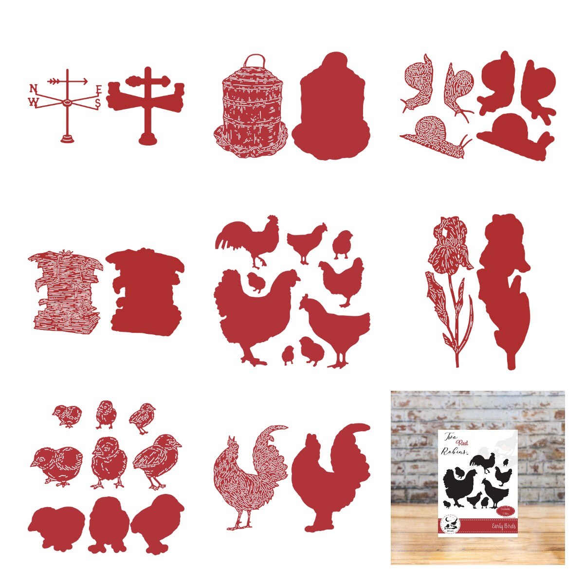 Chicken And Bird Metal Cutting Dies For Diy Scrapb... – Grandado