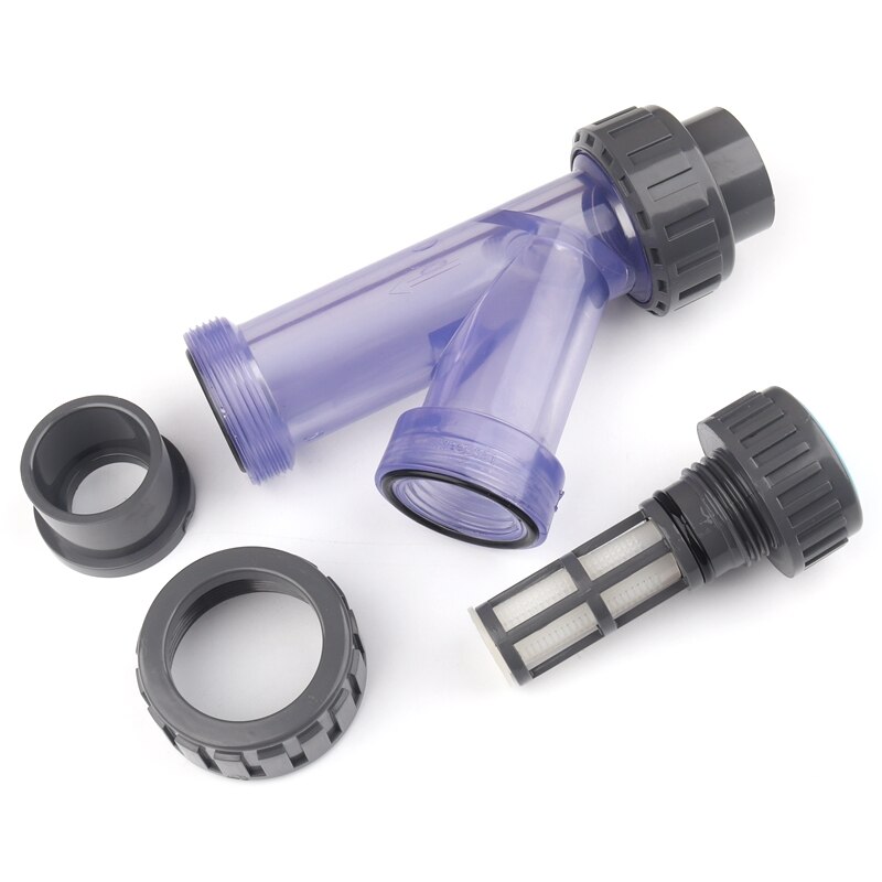 1pc Transparent UPVC Y-Type Filter Aquarium Fish T... – Grandado