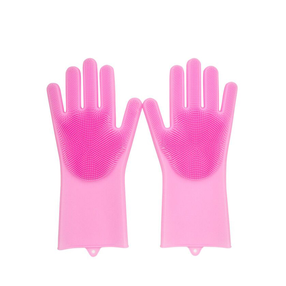 A Pair Magic Silicone Scrubber Rubber Cleaning Glo... – Vicedeal