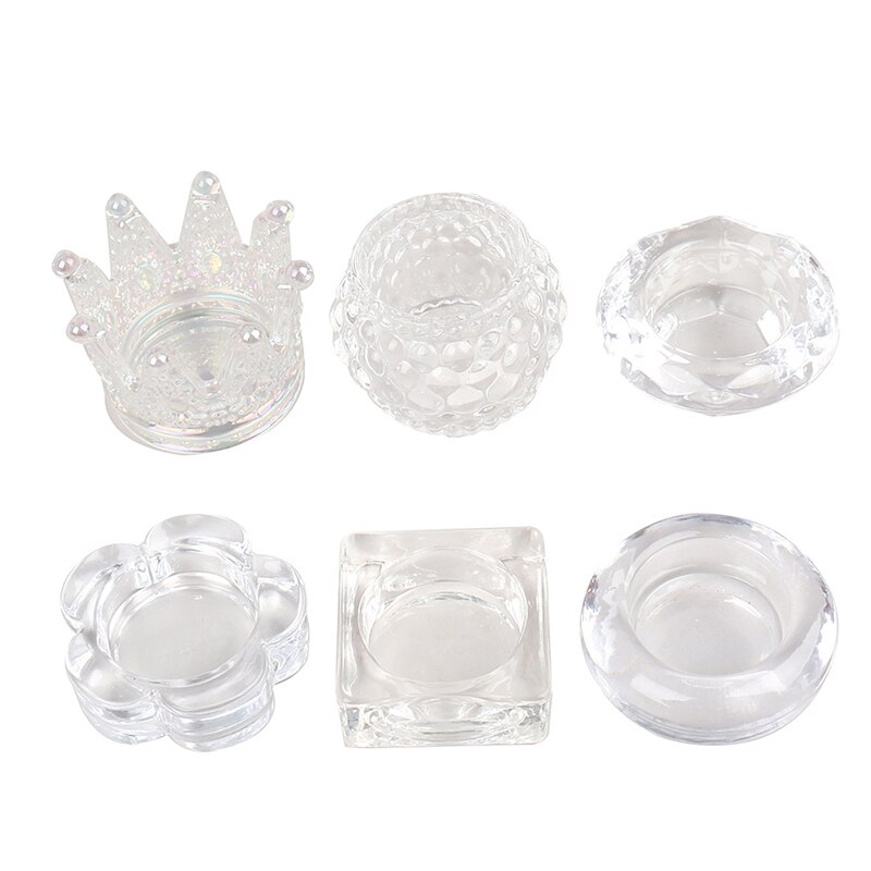 1Pc Crystal Glass Cup Nail Liquid Container Mini K... – Grandado