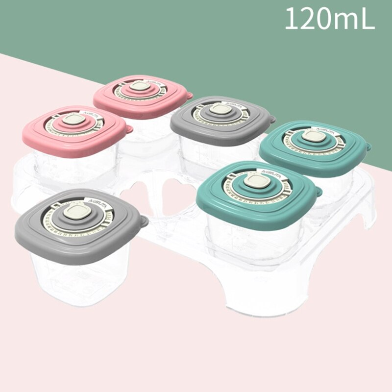 6 Pcs/Set Baby Food Organizer Freezing Cubes Tray ... – Grandado