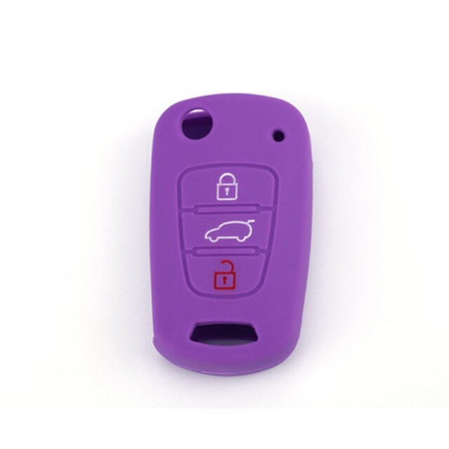 silicone car key cover case shell fob for Kia RIO ... – Grandado