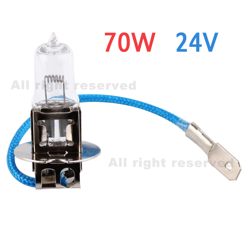 2 PCS H3 24V 70W 3200K Yellow Fog Halogen Bulb day... – Grandado