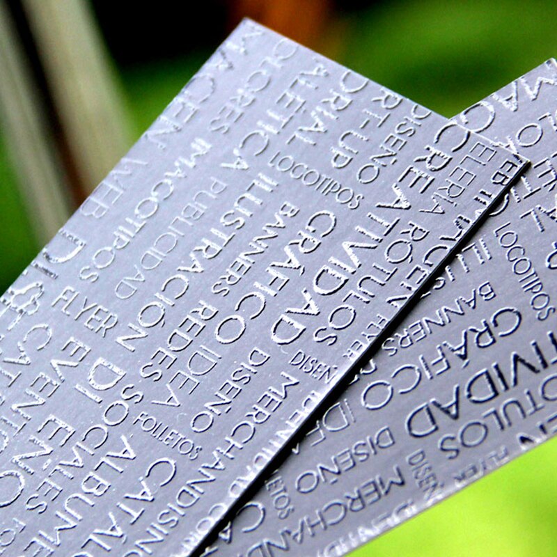 300gsm Raised Clear Ink Name Card Spot UV Business... – Grandado