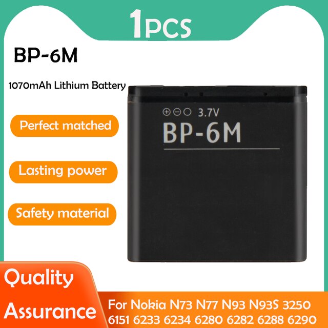 1-2PCS 1070mAh BP-6M BP6M BP 6M Li-ion Phone Batte... – Vicedeal