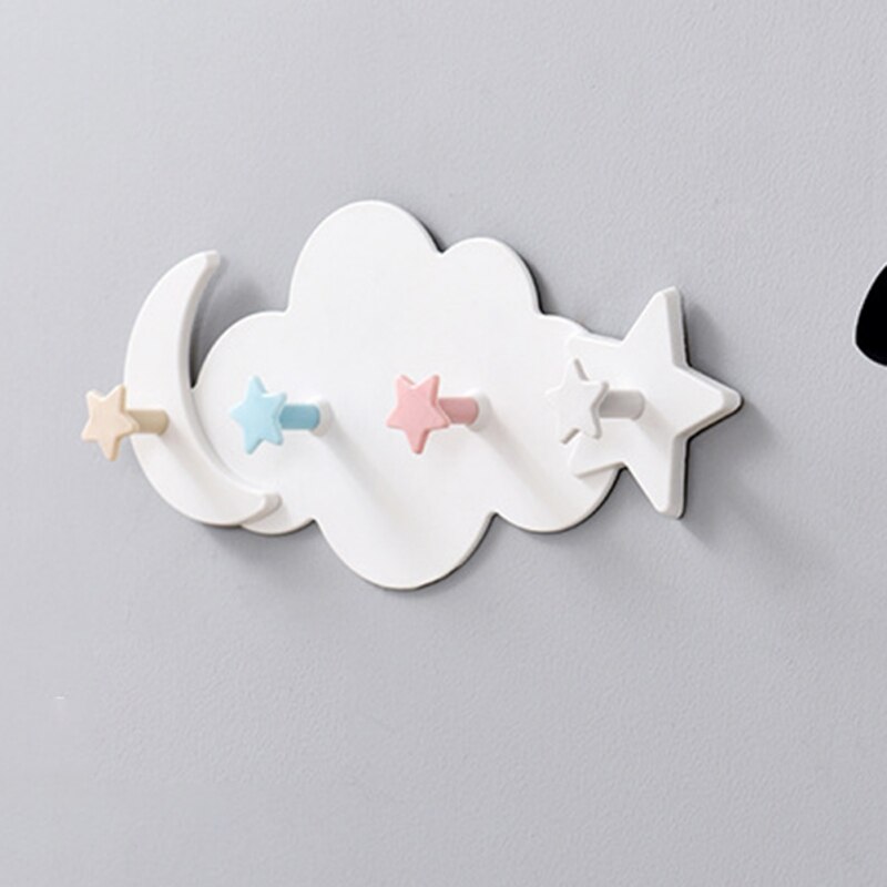 Söt väggkrok stjärna måne moln form spikfria väggk... – Grandado