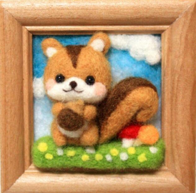 Frame gardens wool felting needlepoint kit animal ... – Grandado