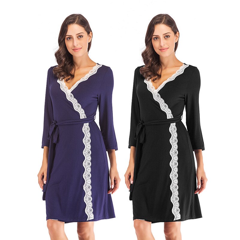 BATA DE modal para mujer, lencería íntima, ropa de... – Grandado