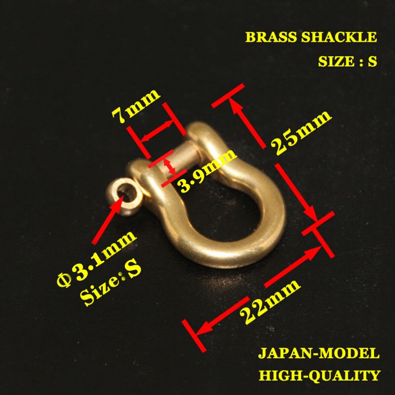(SK602) 2pc Small Solid Brass Shackle Joint Connec... – Grandado