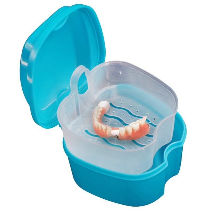 denture bath boxes case makeup organizer false tee... – Grandado