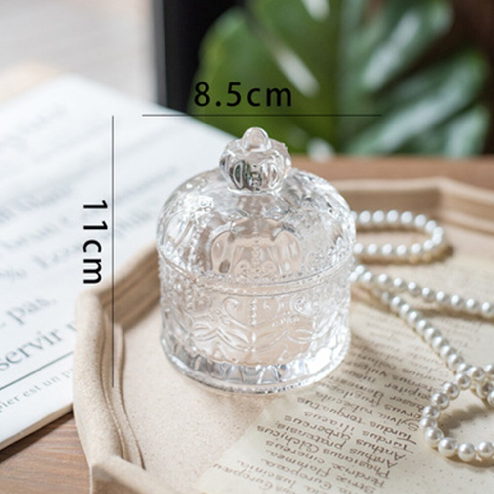 Transparent Jewelry Organizer Glass Jar With Lid K... – Grandado