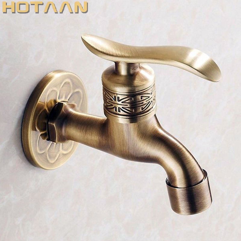 Bibcock faucet tap crane Antique Brass Finish Bath... – Grandado