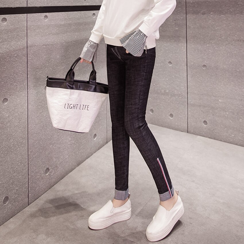 Zwangere Vrouwen Denim Broek En Najaar Modellen Zw... – Grandado