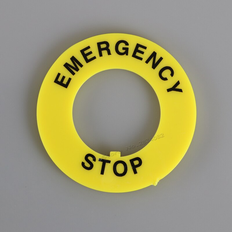 10pcs 22mm Warning Circle Emergency Push Button Sw... – Vicedeal