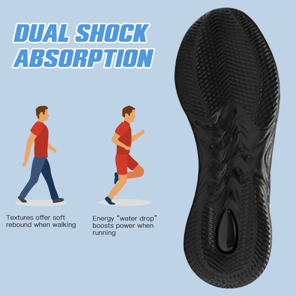 Men Bullet Running Shoes Breathable Shock Absorpti... – Grandado