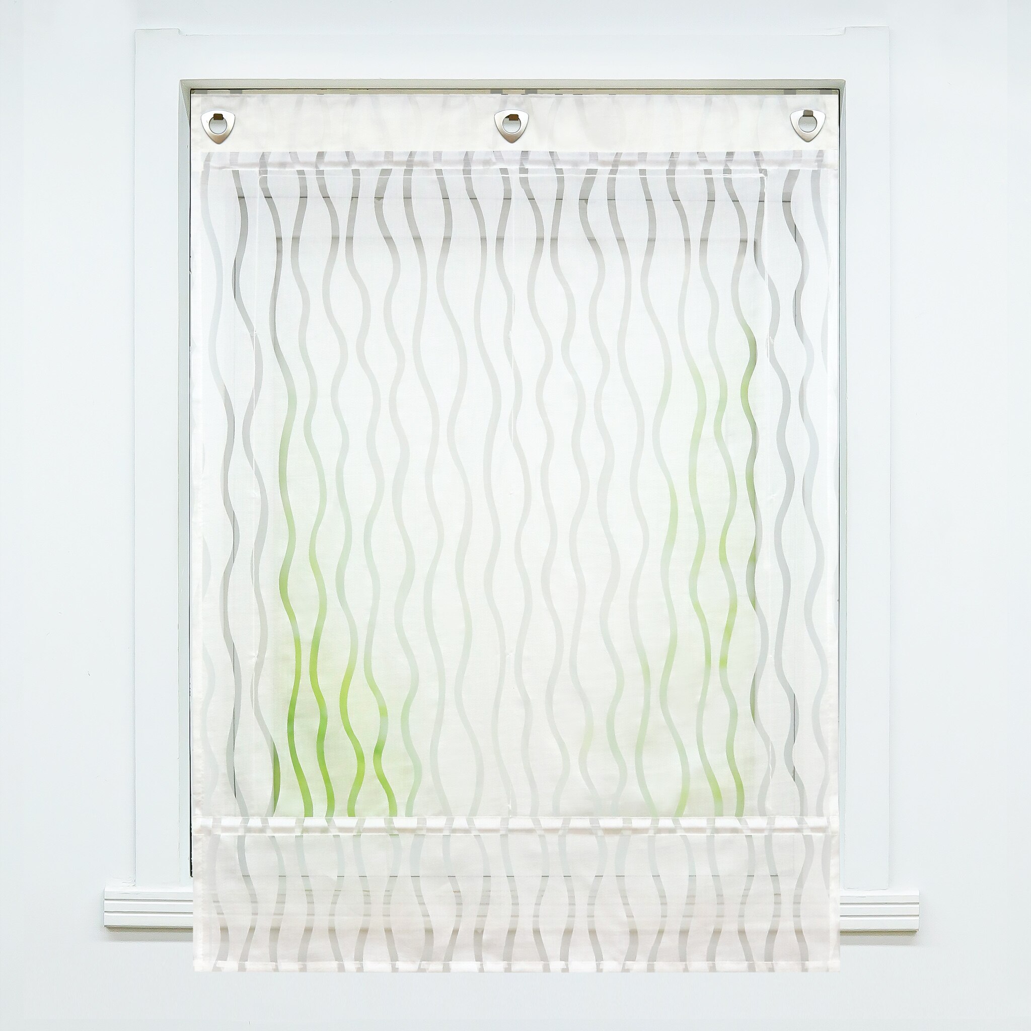 Roman Curtain Waves Printed Tulle Curtains For the... – Vicedeal