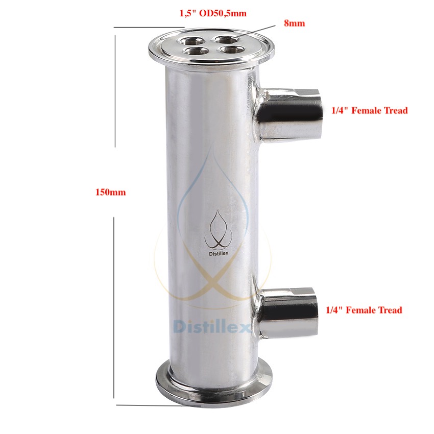 1.5" OD50.5mm Dephlegmator, Reflux, Distiller Cond... – Vicedeal