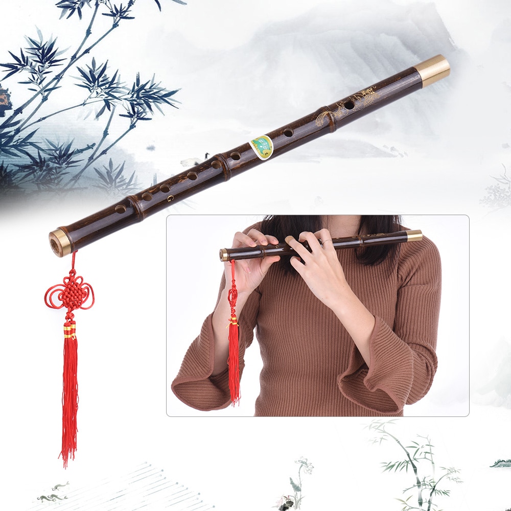 Flute Black Bamboo Dizi Flute Traditional Handmade... – Grandado