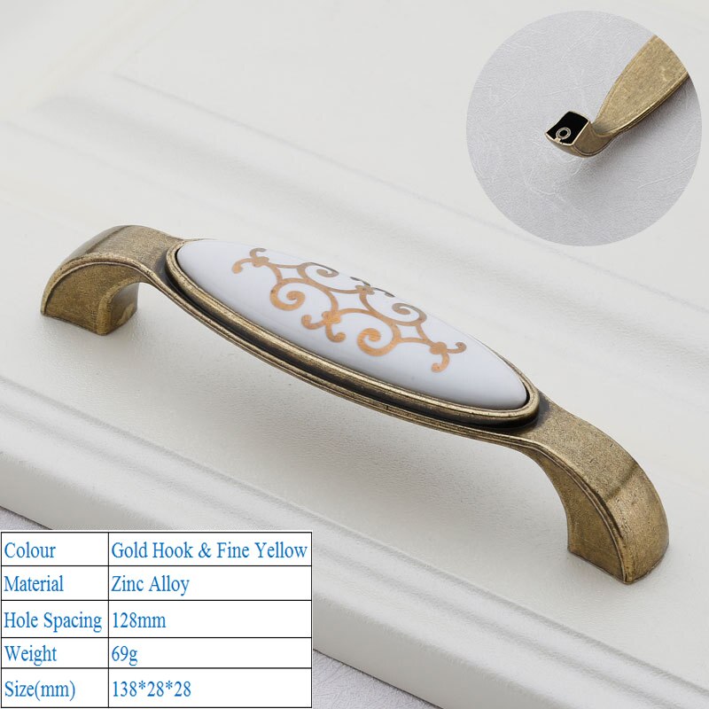 Ceramic Door Handles European Style Crack Kitchen ... – Grandado