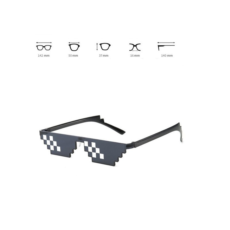 8 Bit Thug Life Mosaic Funny Tricks Glasses Toy Un... – Grandado