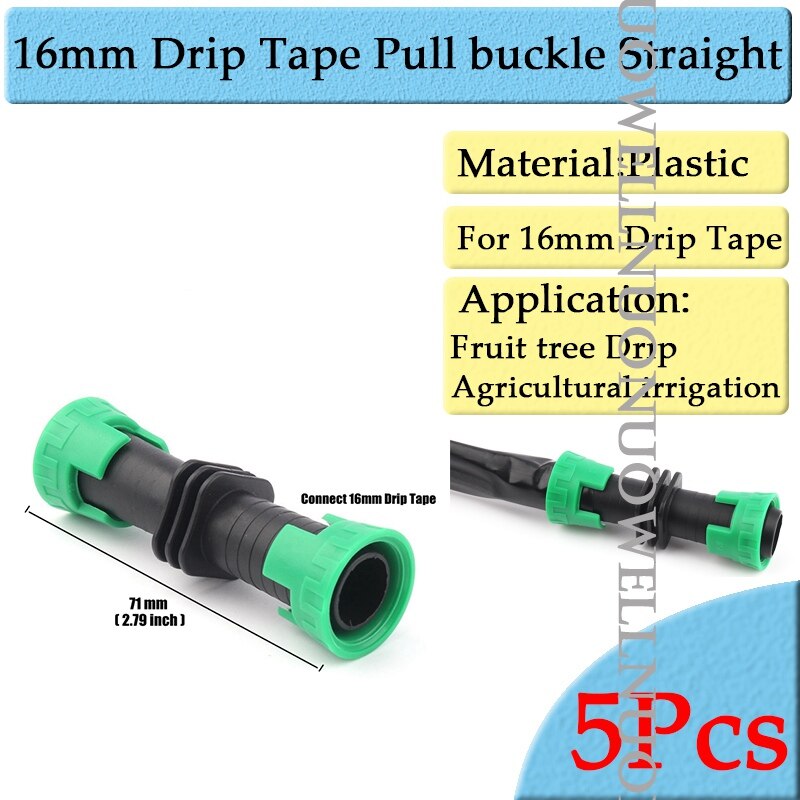 5Pcs/Lot 16mm Micro Irrigation Drip Tape Connector... – Grandado